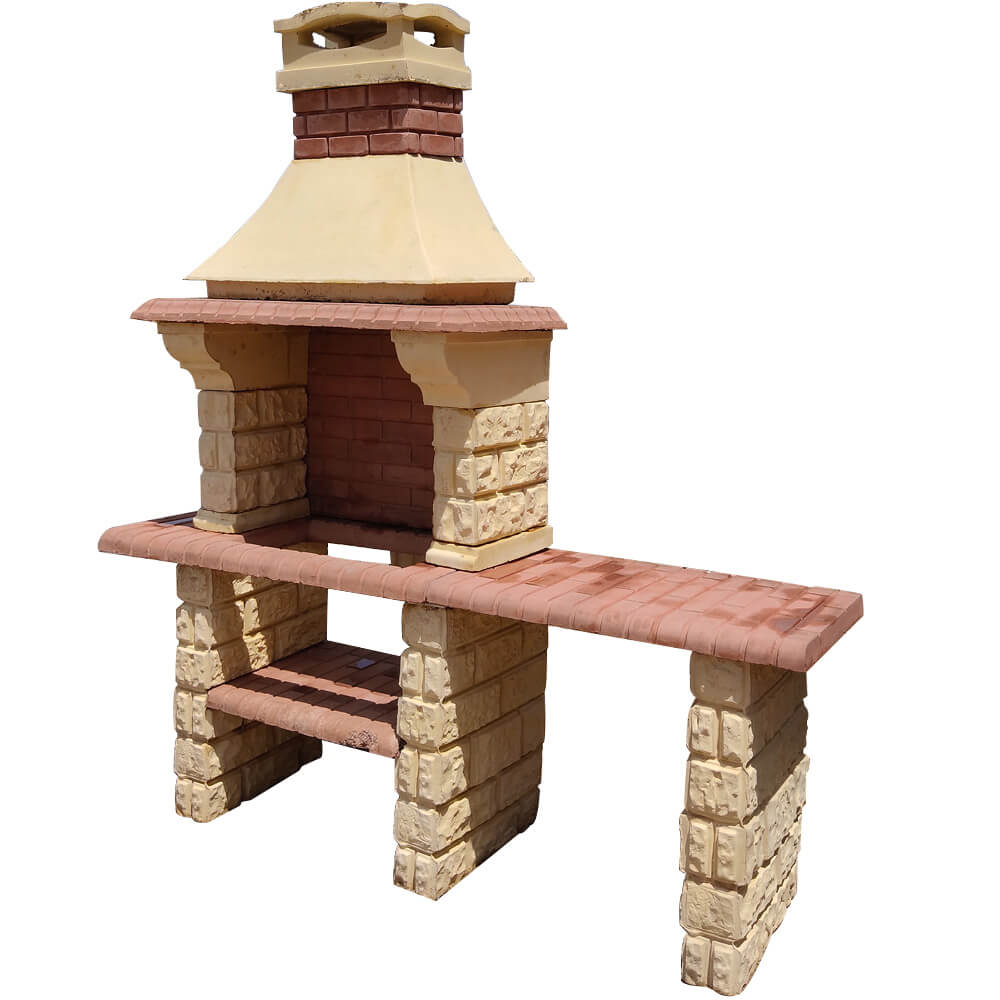 Barbecue En Béton Avec Plan De Travail BBP10